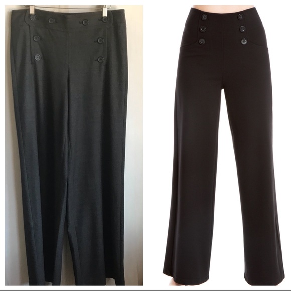 Max Studio | Pants & Jumpsuits | Max Studio Wide Leg Sailor Pants ...